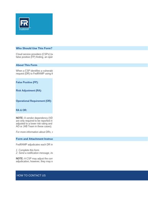 Fedramp Vulnerability Deviation Request Form Pdf Vulnerability Computing Computing