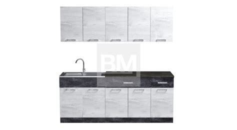 Модульная кухня Ника 2м Бетон пайн Цемент купить недорого с доставкой в Воронеже