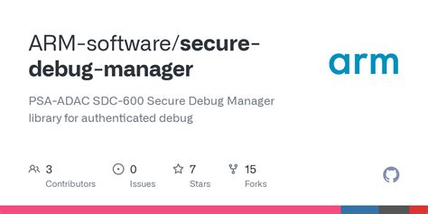 Secure Debug Manager Readme Md At Master · Arm Software Secure Debug Manager · Github