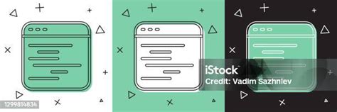 Logiciel Défini Icône De Code De Programmation De Développeur Web Isolée Sur Le Fond Blanc Et