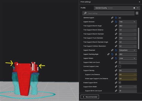 Any Idea Why Cura Wouldnt Be Adding Supports To The Top Of This Model