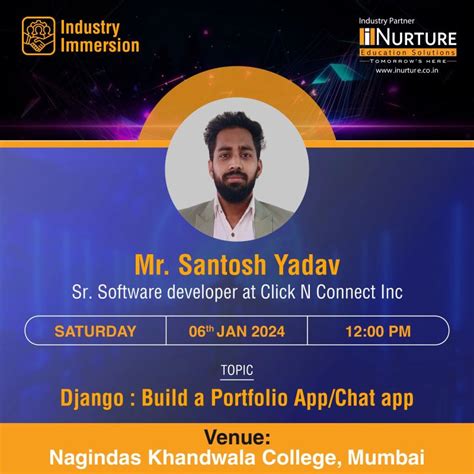 santosh yadav on linkedin nagindascollege workshop webinar