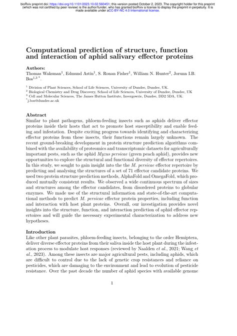 pdf computational prediction of structure function and interaction