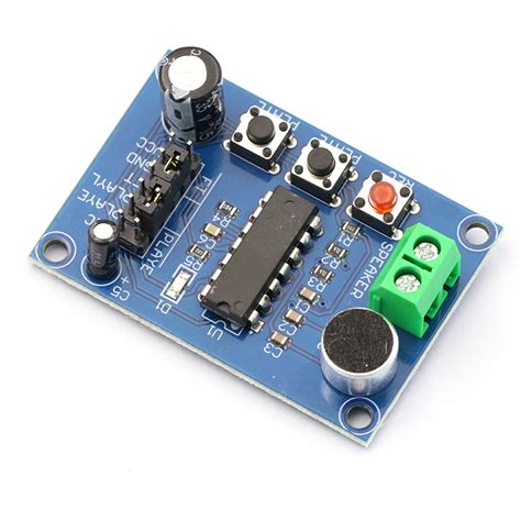 Telesky Isd1820录音模块语音板模块录放音声音放大功放diy 虎窝淘