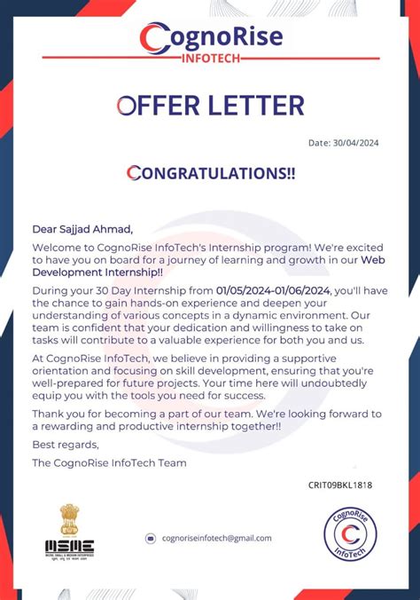 Sajjad Ahmad On Linkedin Internship Webdevelopment Excited