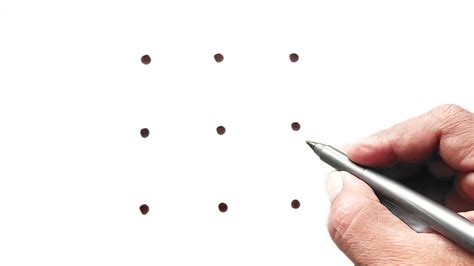 easy 3×3 dots drawing drawing with dots kolam youtube