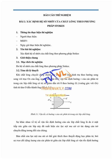Pdf Thí Nghiệm Vật Lí đại Cương Xác định Tỉ Số Nhiệt Dung Phân Tử Của Chất Khí 13 Trang