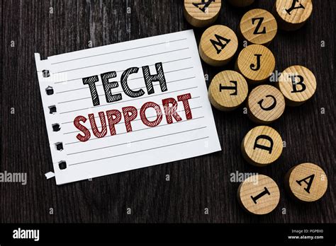 Word Writing Text Tech Support Business Concept For Assisting