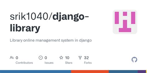 GitHub Srik Django Library Library Online Management System In Django