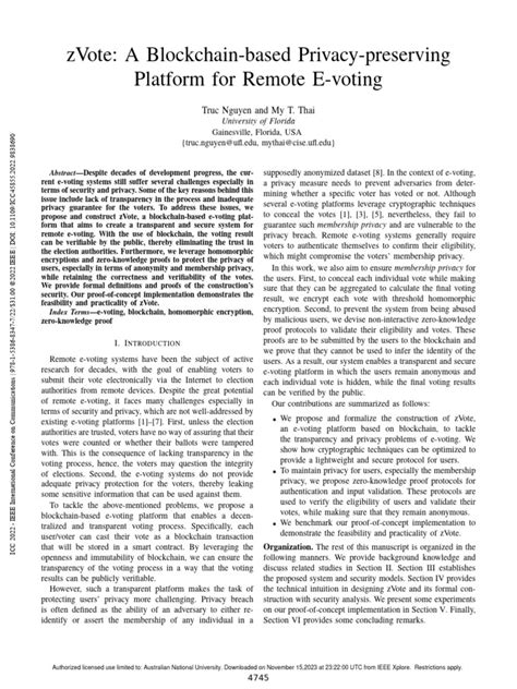 Evoting 2023 7 Pdf Electronic Voting Cryptography