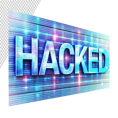 3d Rendering Hacked Text With Screen Effects Premium Ai Generated Psd
