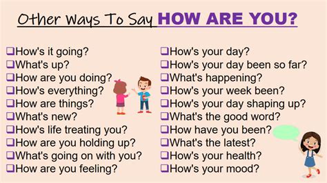 30 Other Ways to Say "How Are You" In English - EasyEnglishPath