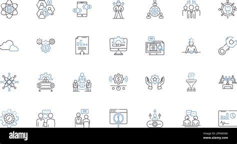 Nerking Line Icons Collection Nerking Connectivity Growth Collaboration Relationships