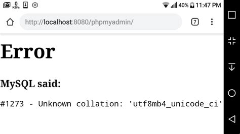Error Import Mysql ERROR 1273 HY000 At Line 3000 Unknown Collation Utf8mb4 Unicode 520 Ci
