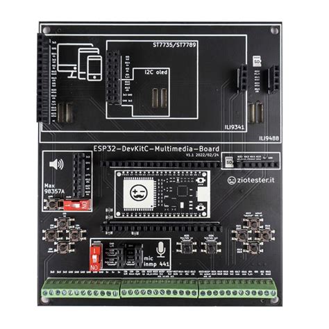 ESP32 DevKitC Multimedia Board Screw Board Vendita Online Su ZioTester