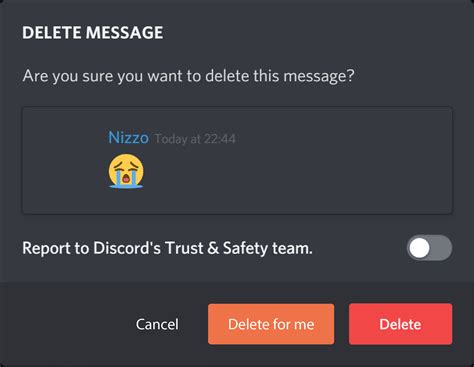 Add A Delete To Me Option For Text Channels Discord