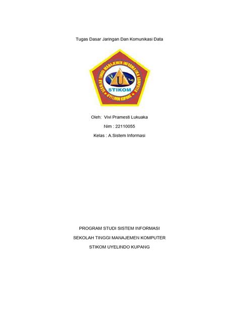 Tugas Dasar Jaringan Dan Komunikasi Data Pdf