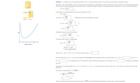 solved a 2πr2 to eliminate h we use the fact that the