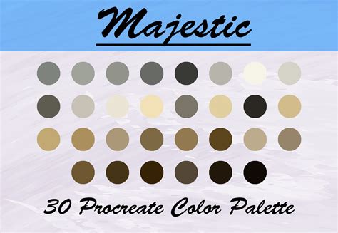 Procreate Majestic Color Palette Graphic By Tivecreate · Creative Fabrica