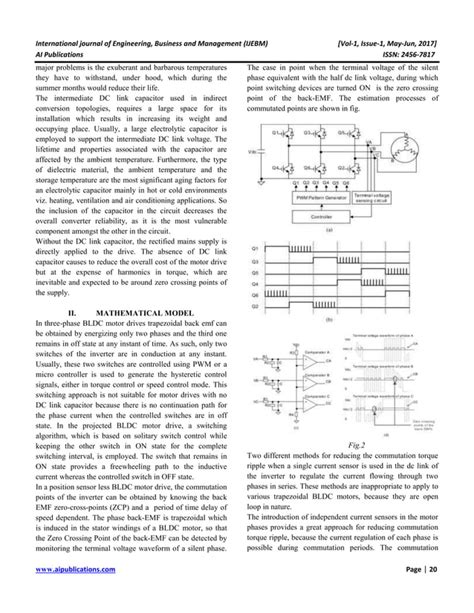 Torque Ripple Minimization Of A Bldc Motor Drive By Using Electronic
