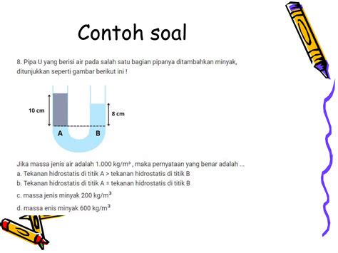 Tekanan Zat Cair Hidrostatis Pascal Bejana Berhubungan Pptx Free Download