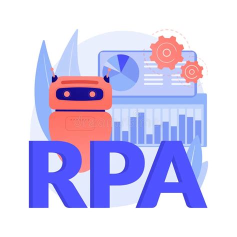 Robotic Process Automation Abstract Concept Vector Illustration Stock