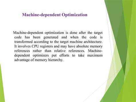 peephole optimization techniques in compiler design pptx