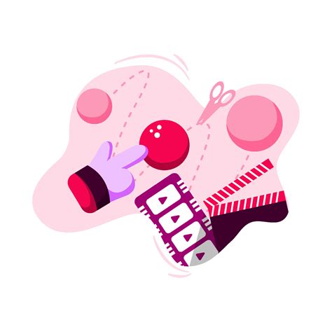 Keyframe Animation Icon Illustration Vector For Video Editor Concept On Creating Moving Ball