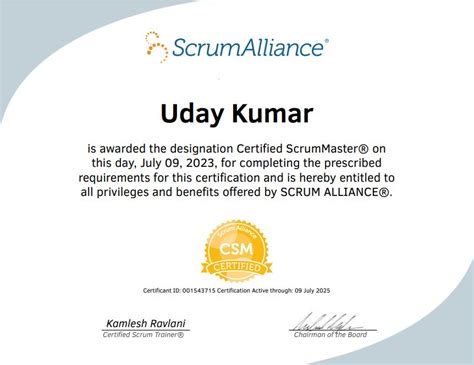 Uday Kumar On Linkedin Scrum Csm Agile