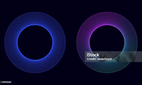 검은 배경에 고립 된 스피로 그래프 효과가있는 추상적 인 다채로운 원 나선형 요소 와이어 프레임 기하학적 모양 벡터