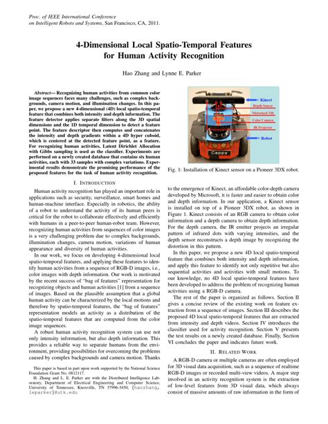 Pdf 4 Dimensional Local Spatio Temporal Features For Human Activity