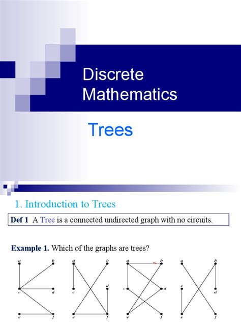 Discrete Mathematics Trees Download Free Pdf Vertex Graph Theory