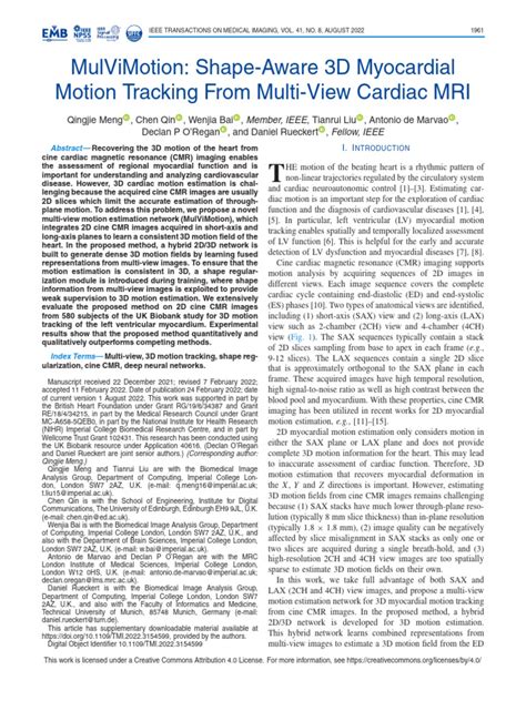 Mulvimotion Shape Aware 3d Myocardial Motion Tracking From Multi View