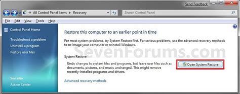 System Restore Tutorials