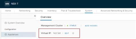 Configure Vip Address For The Nsx T Management Cluster Vmware Nsx T Part 5