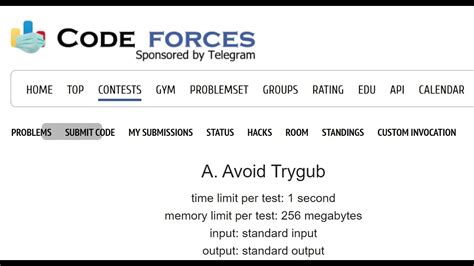 A Avoid Trygub Codeforces Global Round 12 Codeforces Global