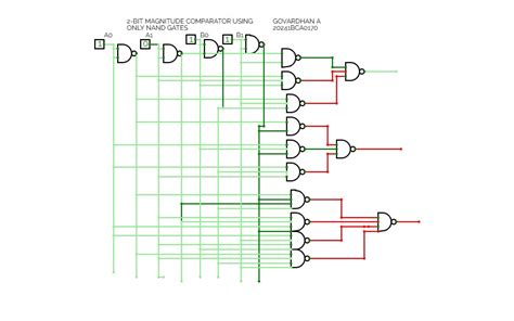 Circuitverse 2 Bit Comparator Using Only Nand Gates