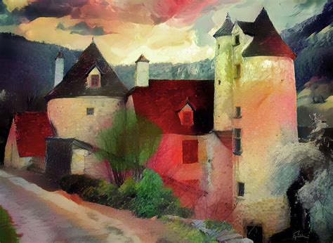 Castle Of The Working Class Vampire Digital Art By Van Fuller