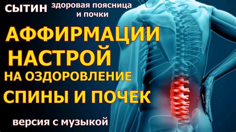 Сытин. Настрой на оздоровление поясницы и почек Аффирмации Исцеление ...