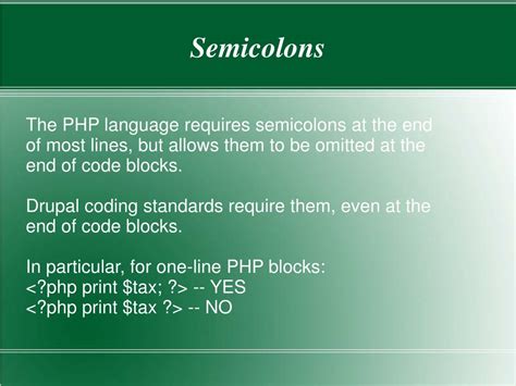 PPT Drupal Coding Standards PowerPoint Presentation Free Download ID