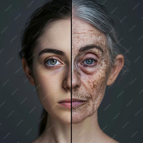 Premium Photo Split Screen Photo Of A Woman Divided Into Two Halfes