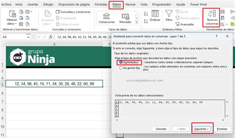 Texto Para Columnas En Vertical En Excel Ninja Del Excel