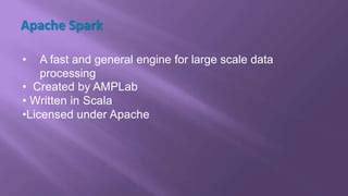 Seminar Presentation On Apache Spark PPTX