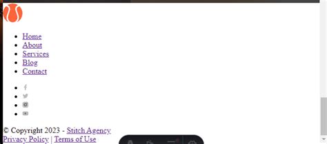 footer styles not working r codestitch