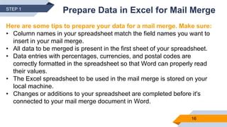 Creatingmailmerge Pdf