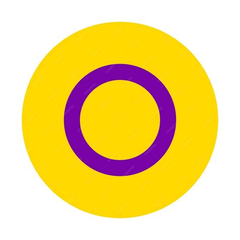 Premium Vector Intersex Pride Flag In Shape