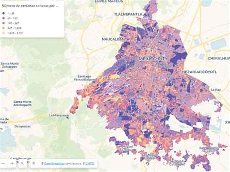 Mapa De Las Personas Solteras En La Cdmx