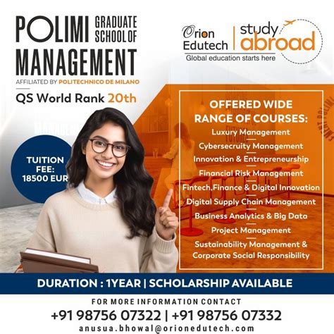 Polimigraduateschool Admissionopen Orionedutech Highereducation