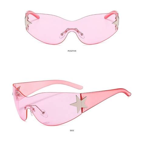 One Piece Y2k Sunglasses For Women Men Shades Sports Sun Glasses Wrap