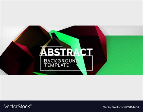 Dark 3d Triangular Low Poly Shapes Abstract Vector Image